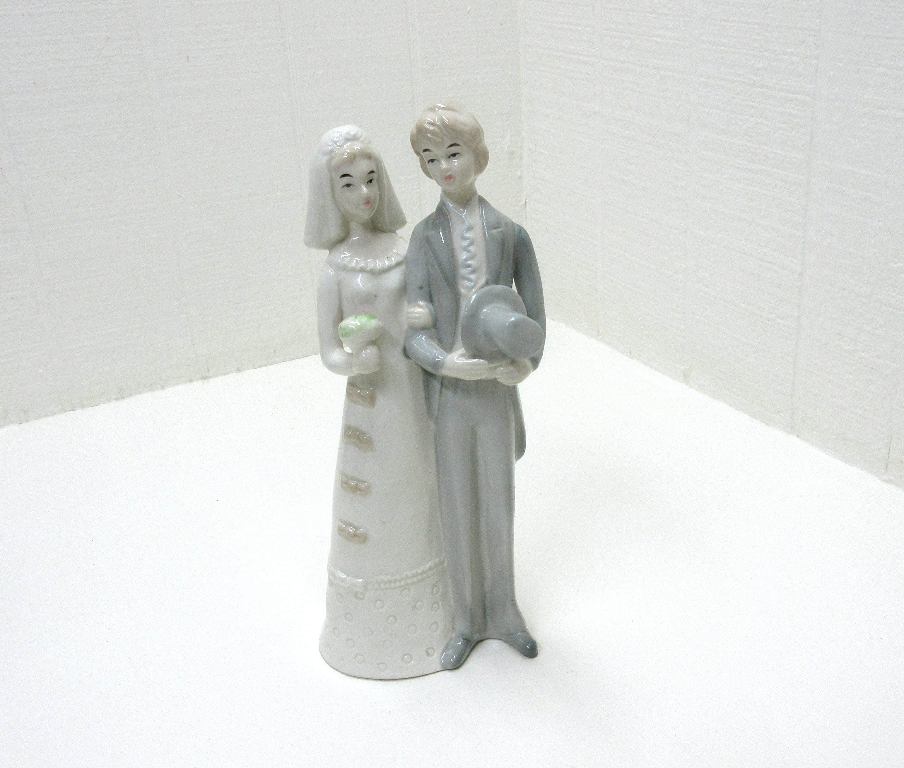 Vintage Wedding Bride and Groom Porcelain Figurine | Etsy