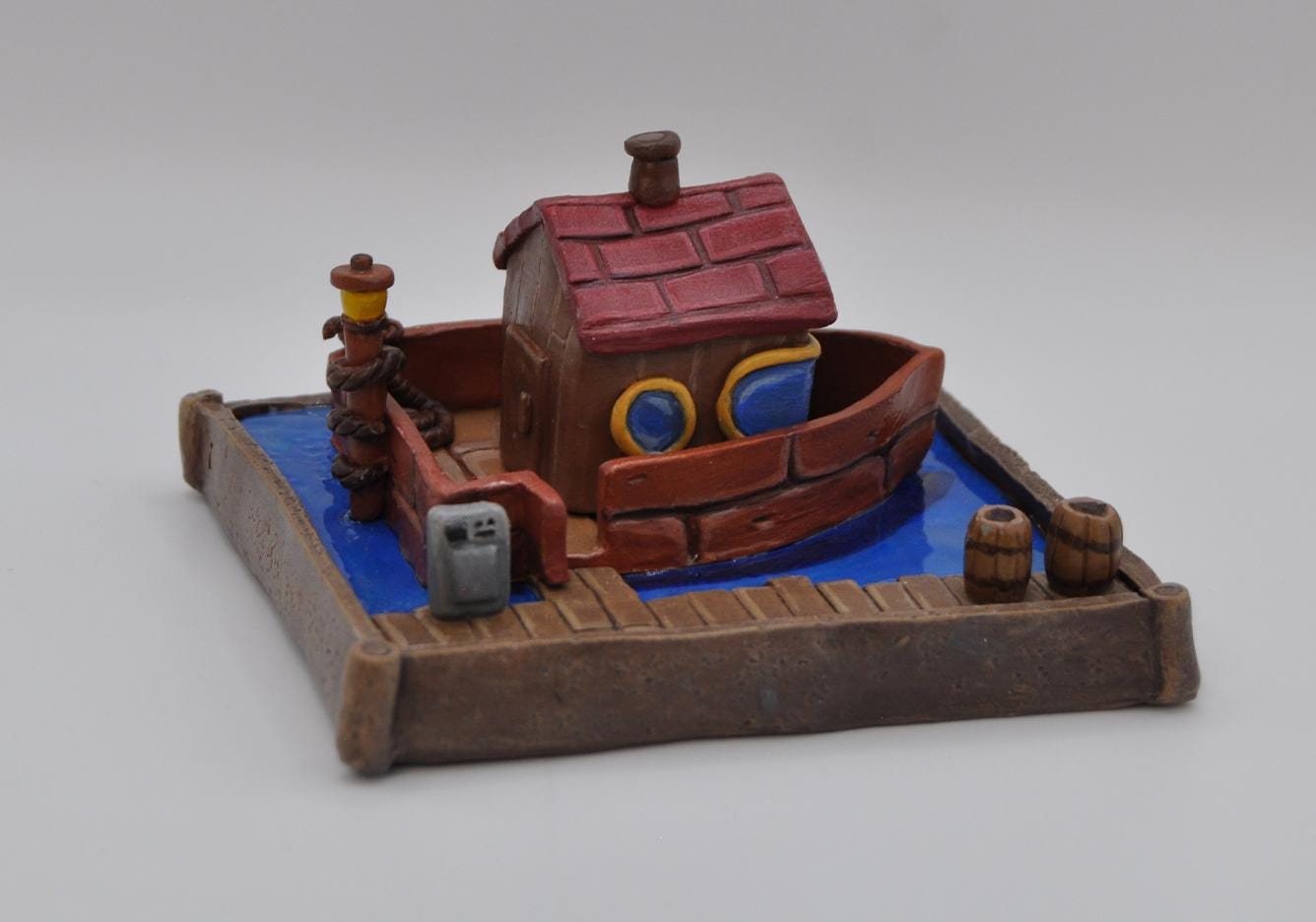 Stardew Valley, Willys Boat Inspired Figurine, Handmade Polymer Clay ...