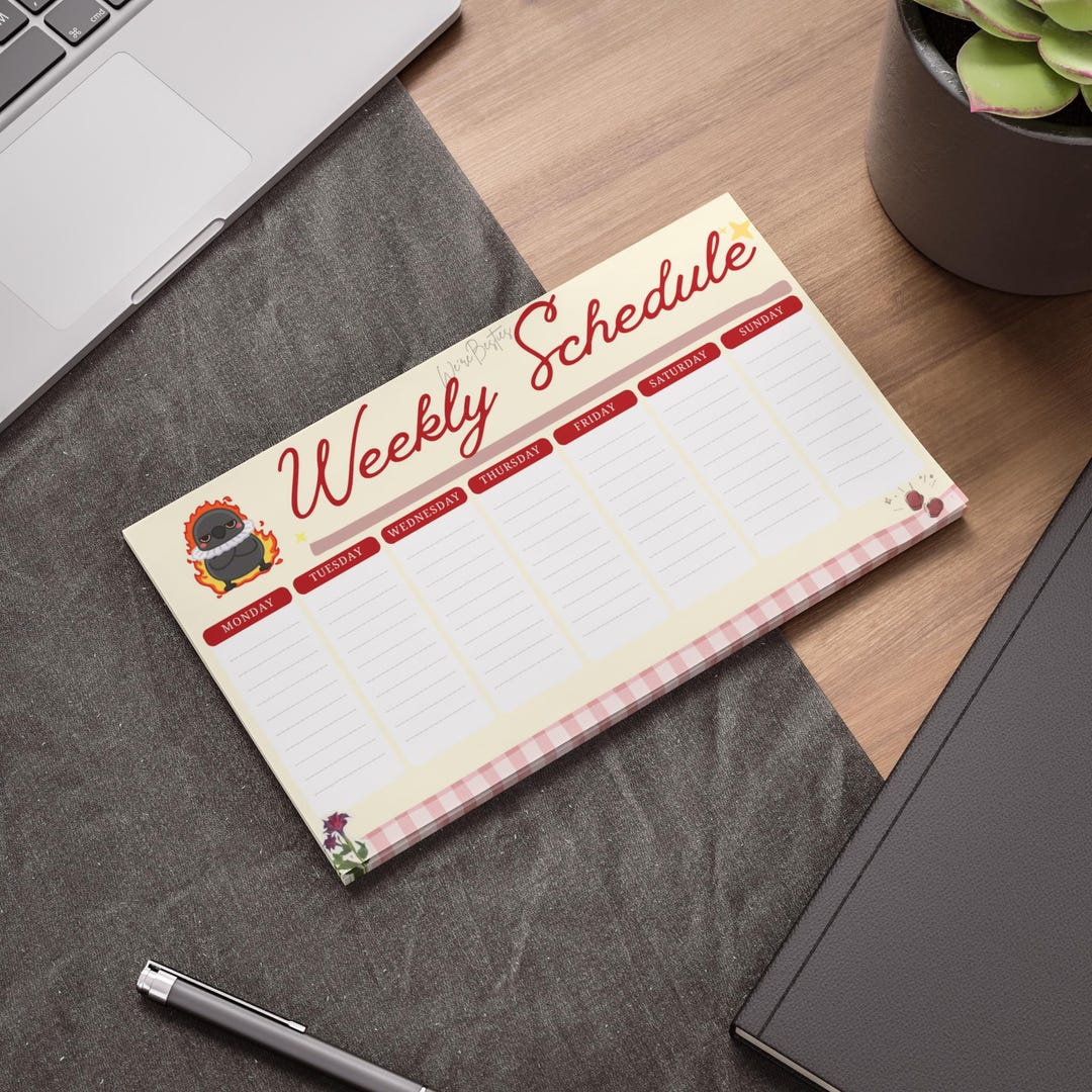 Sylus "crow Emoji" Weekly Planner LOVE AND DEEPSPACE Notepad - Etsy