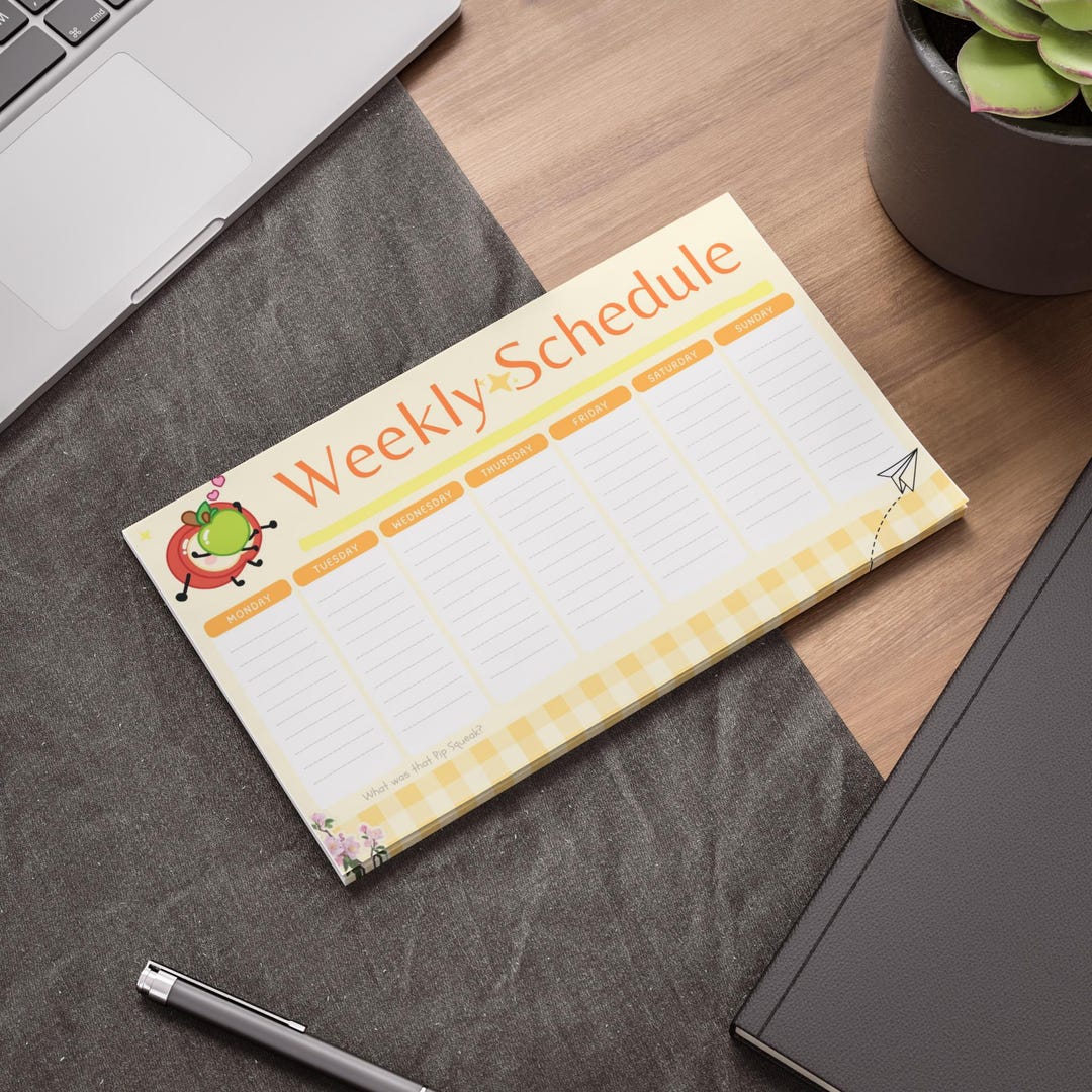 Caleb "apple Emoji" Weekly Planner LOVE AND DEEPSPACE Note Pads - Etsy