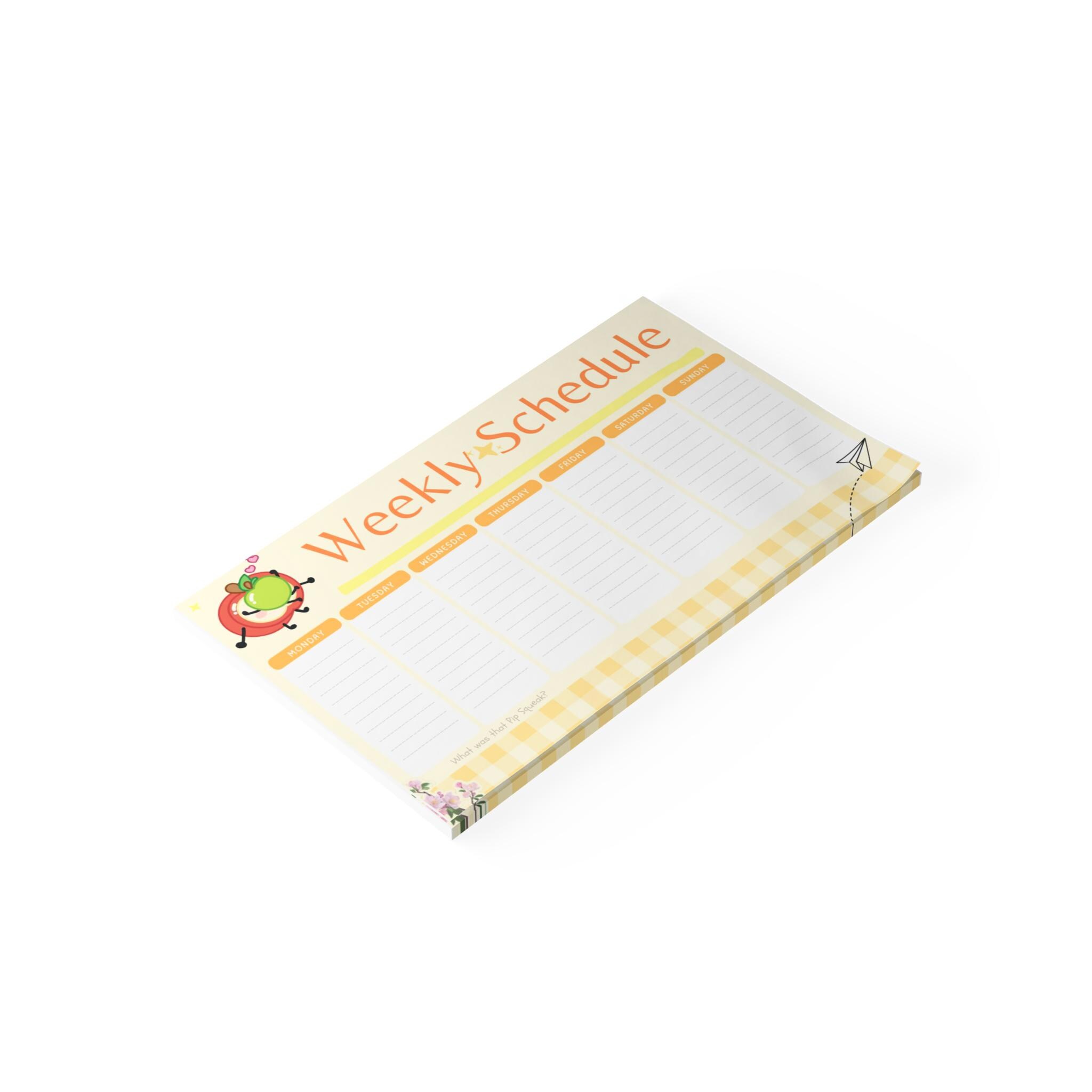 Caleb "apple Emoji" Weekly Planner LOVE AND DEEPSPACE Note Pads - Etsy