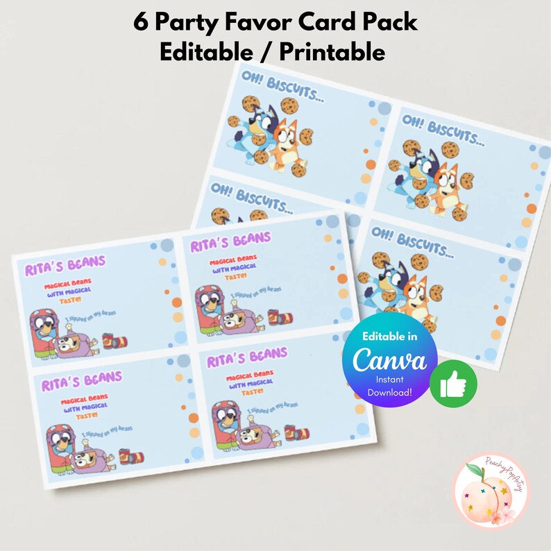 Playful Party Decor Bundle | Editable Welcome Poster, Chip Bag ...