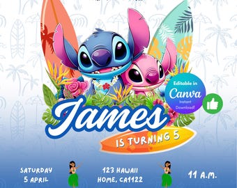 White Puppy Birthday Invitation, Cute Fluffy Dog Invite, Editable ...