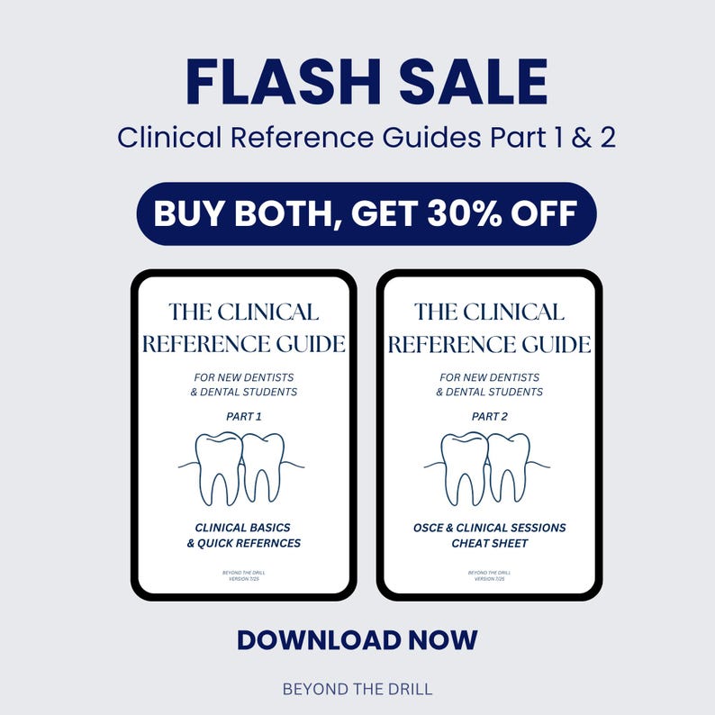 Dental OSCE Study Guide: Clinical Reference Cheat Sheet (PDF) - Etsy