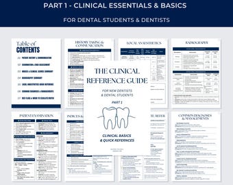 Dental Student Notes & Cheat Sheet | Local Anaesthetic, History, Exam ...