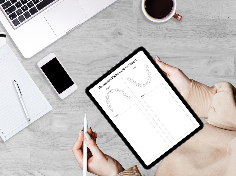 RPD Design Template: Printable Guide for Dentists & Students (PDF) - Etsy