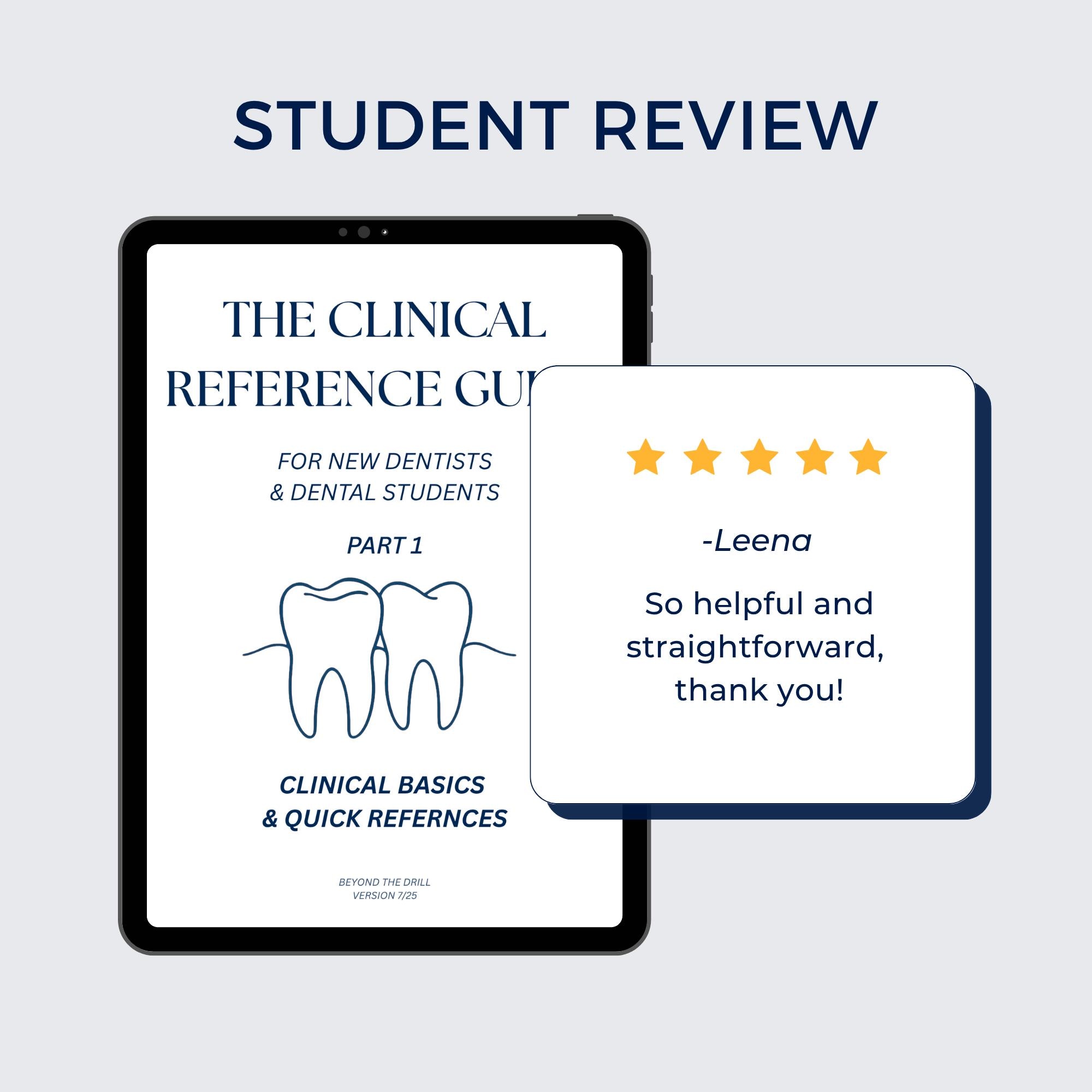 Dental Student Clinical Cheat Sheet: Dentist Notes and Reference Guide ...