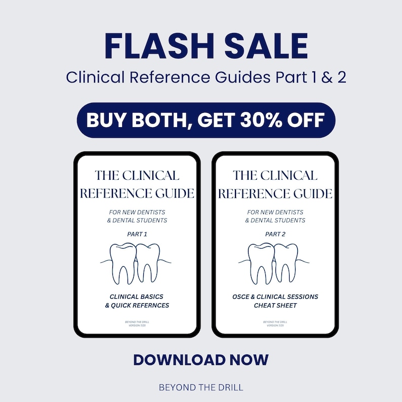 Dental Student Clinical Cheat Sheet: Dentist Notes and Reference Guide ...
