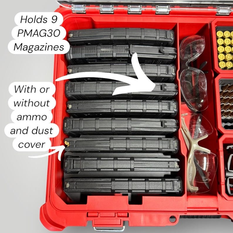 Milwaukee PACKOUT Insert for 9 Magpul PMAG 30 Magazines | Fits 48-22 ...