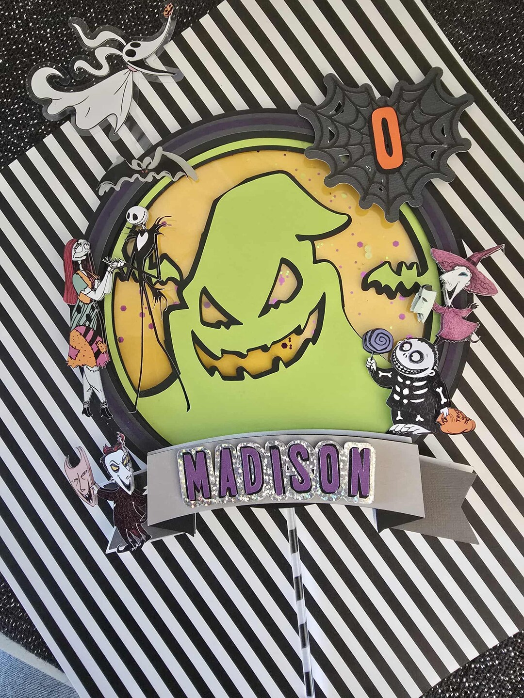 Nightmare Before Christmas Cake Topper/shakable/personalized/removable ...