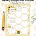 Bee-themed Digital Weekly Happiness Planner: Self-care for Busy Bees ...