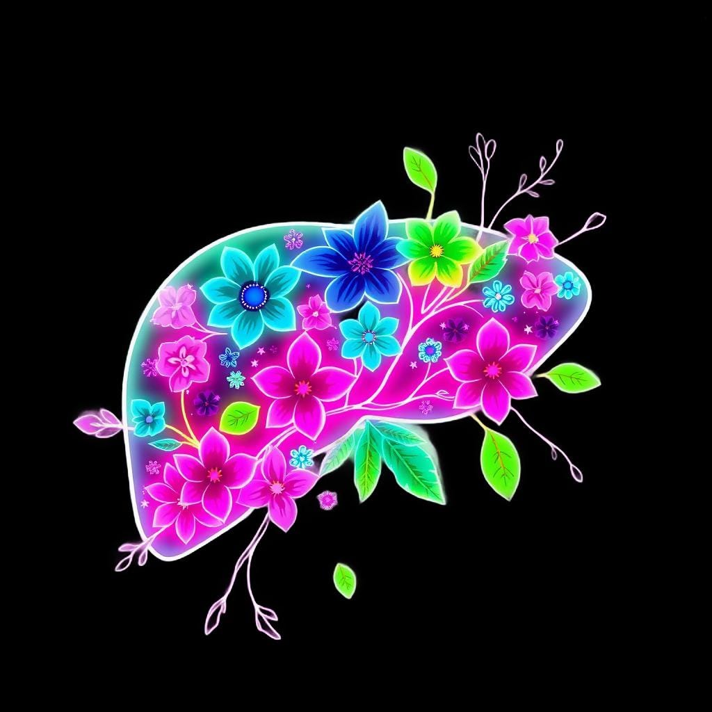 Floral Liver Clipart PNG SVG | 21 Transparent Images | Botanical Organ ...