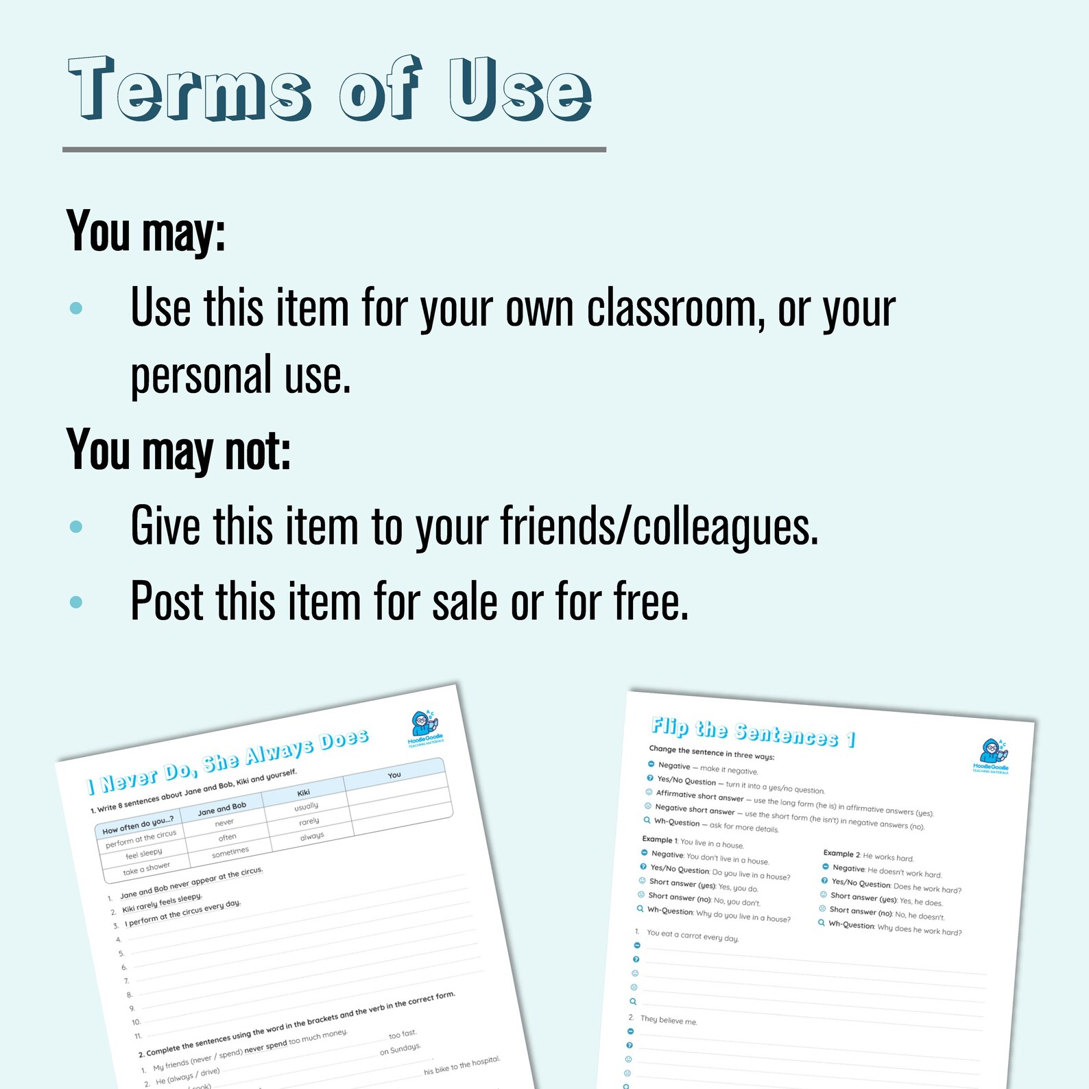 Present Simple ESL Worksheets PDF | 45 Pages, 25 Worksheets, 30 ...