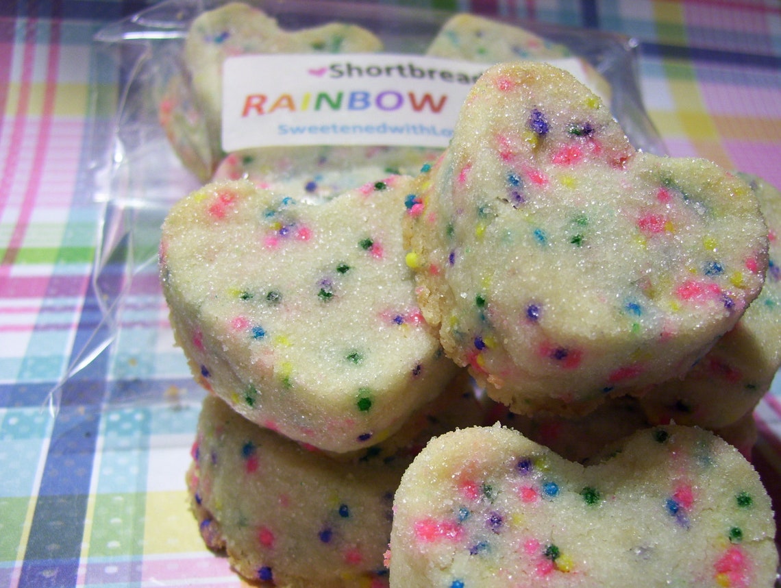 RAINBOW Brites THE BEST Shortbread Cookies 24 Cookies | Etsy