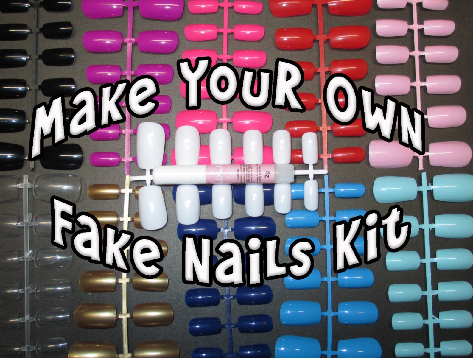 Make Your Own Fake Nails Kit Blank Nails Base Coat - Etsy