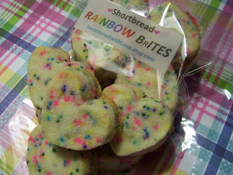 RAINBOW Brites THE BEST Shortbread Cookies 24 Cookies - Etsy