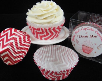 Chevron cupcake | Etsy