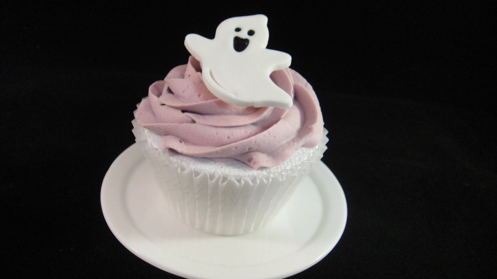 Halloween Ghost Fondant Cupcake Toppers Edible Halloween - Etsy