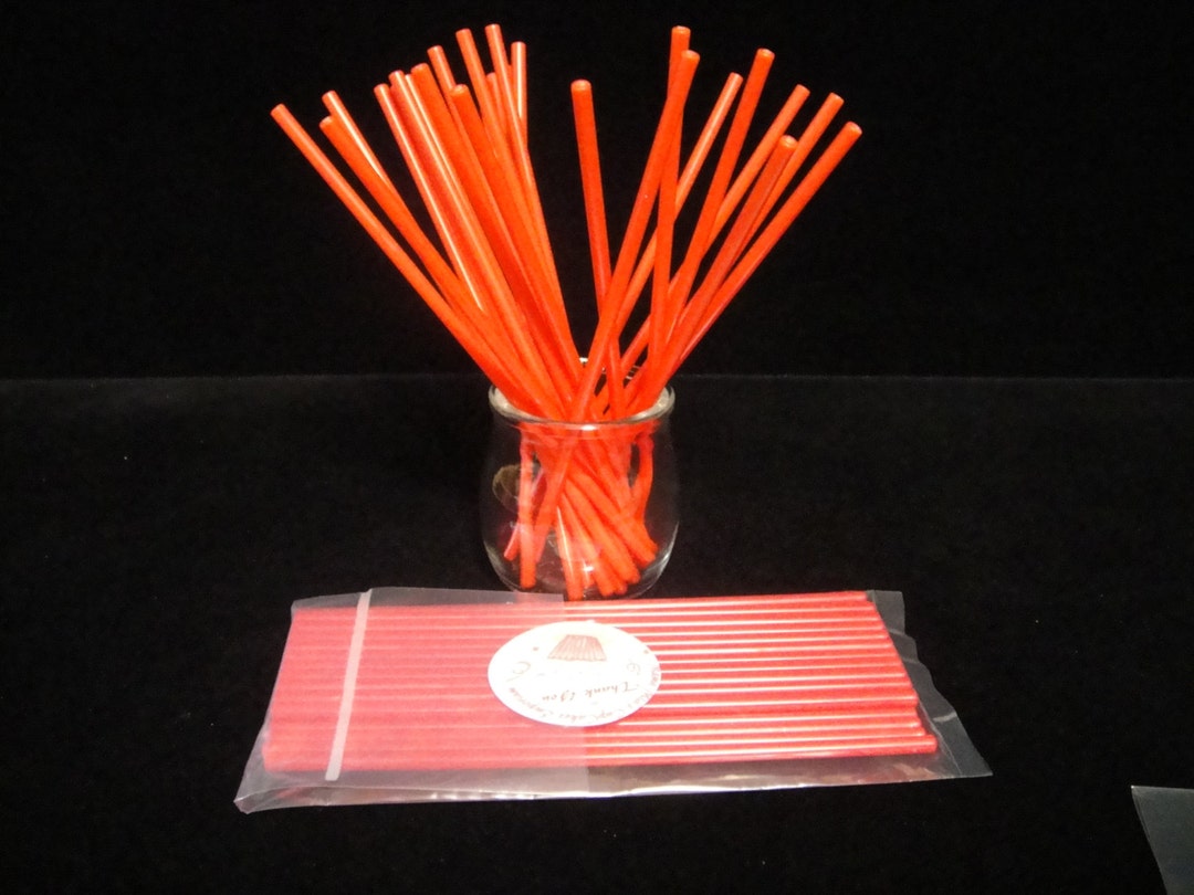 Red Cake Pop Sticks, Reusable Cake Pop Sticks, Valentines Cake Pop ...