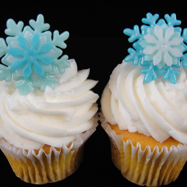 Snowflake Cupcake Toppers - Etsy