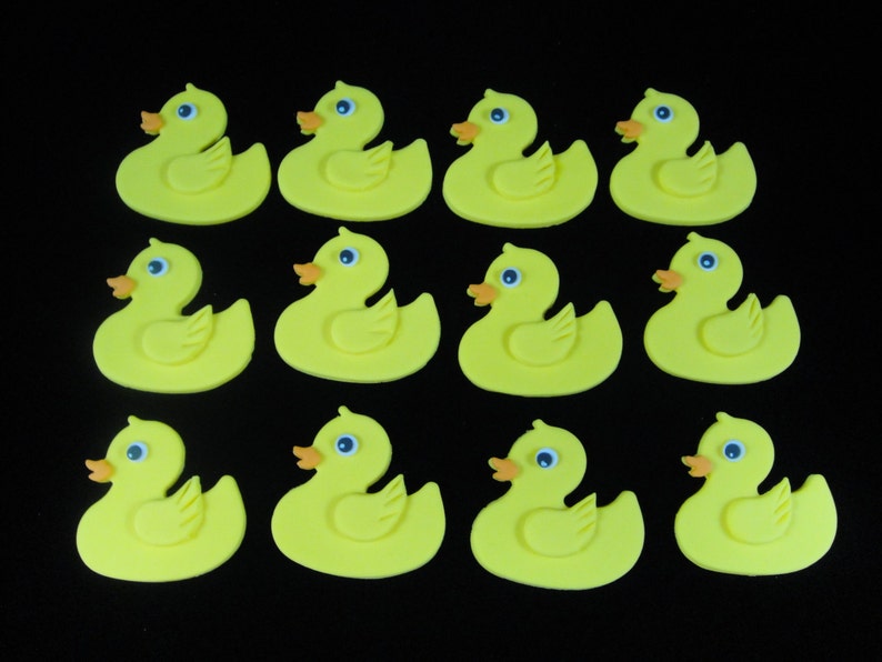 Edible Rubber Duckie Cupcake Toppers Fondant Toppers Cupcake - Etsy