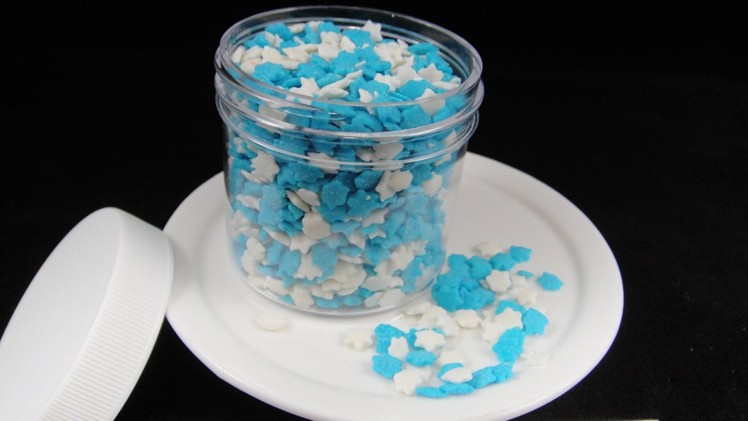 Mini Blue and White Star Sprinkles - Star of David Sprinkles - 2oz Jar ...
