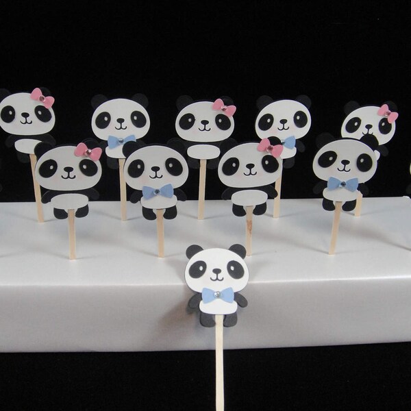 Panda Toppers - Etsy