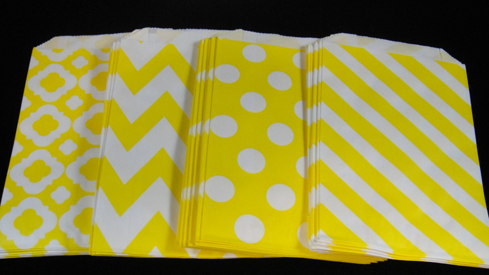 Yellow Favor Bags Candy Buffet Bags Candy Bags Bakery Bags - Etsy