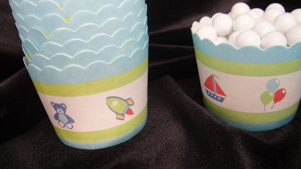 Little Boy Themed Baking Cups Candy Cups Dip Cups Nut | Etsy