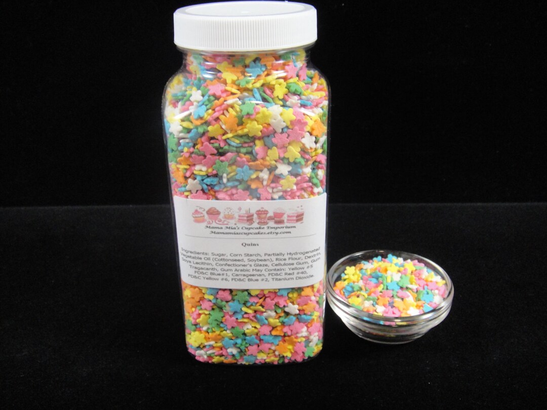 BULK Pastel Flower Sprinkles, Daisy Sprinkles, Cake Pop Sprinkles ...