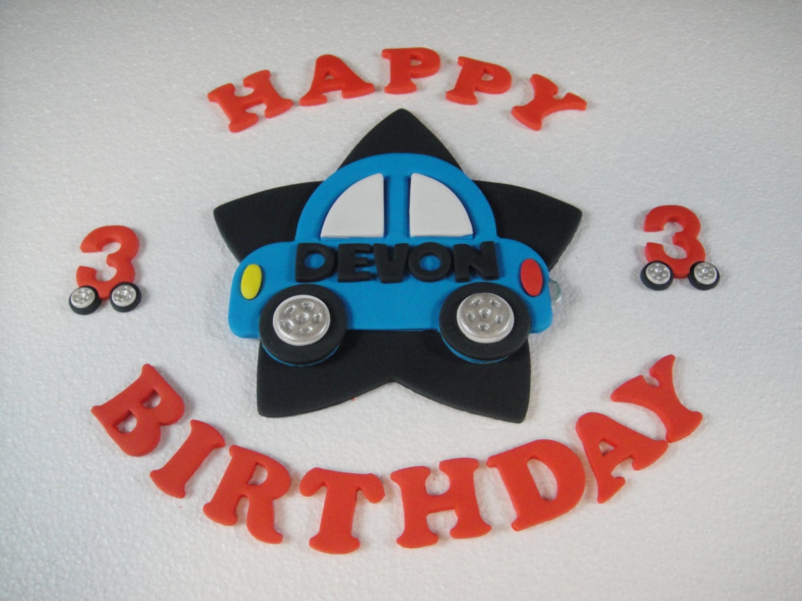 Edible Car Cake Topper Sheet Cake Topper Kids Party Car | Etsy