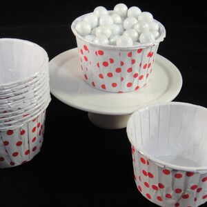 Small Red Polka Dot Baking/candy Cups Qty 12 - Etsy