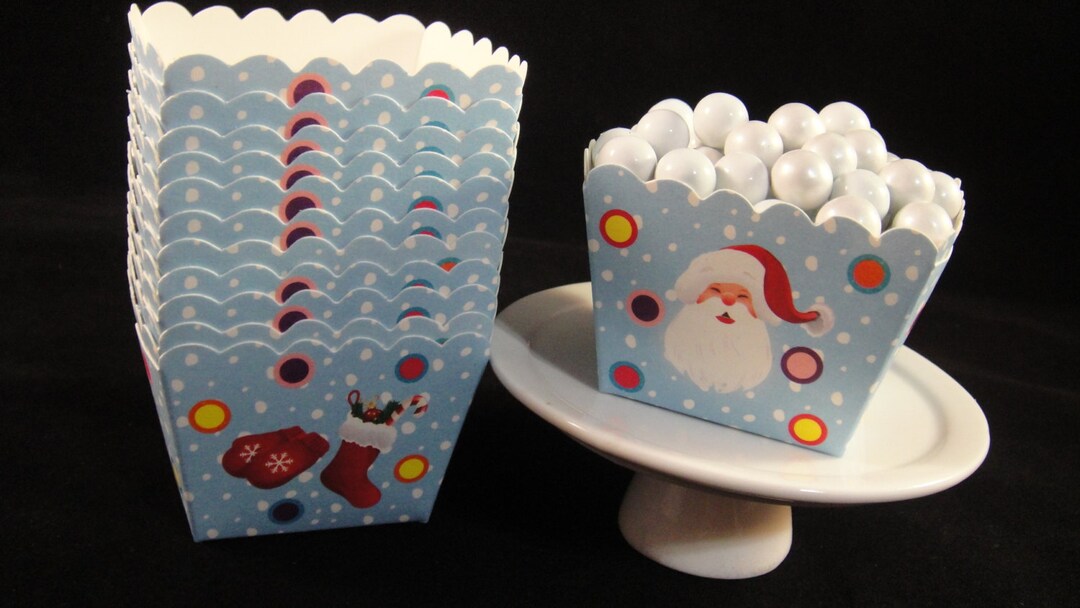 Christmas Print Baking Cups, Candy Cups, Dip Cups, Nut Cups, Weddings ...
