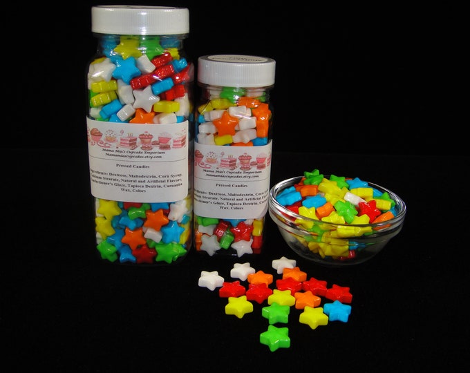 Multi-colored Star Sprinkles, Cake Decorating, Cupcake Sprinkles, Cake ...