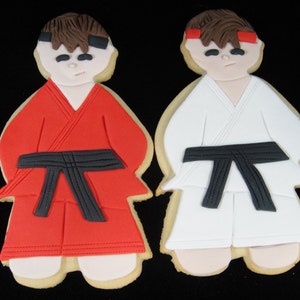 Ninja/karate Kid Cookies, Cookie Favors, Ninja Cookies, Party Favors ...