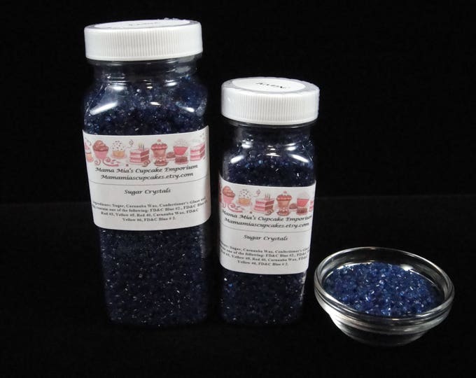 Navy Blue Course Sanding Sugar, Sprinkles, Cake Pops, Cupcake Sprinkles ...