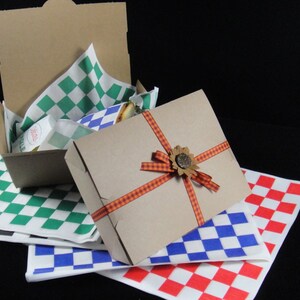 Premium Grease Resistant Paper Food Wrap, Check Paper Basket Liner ...