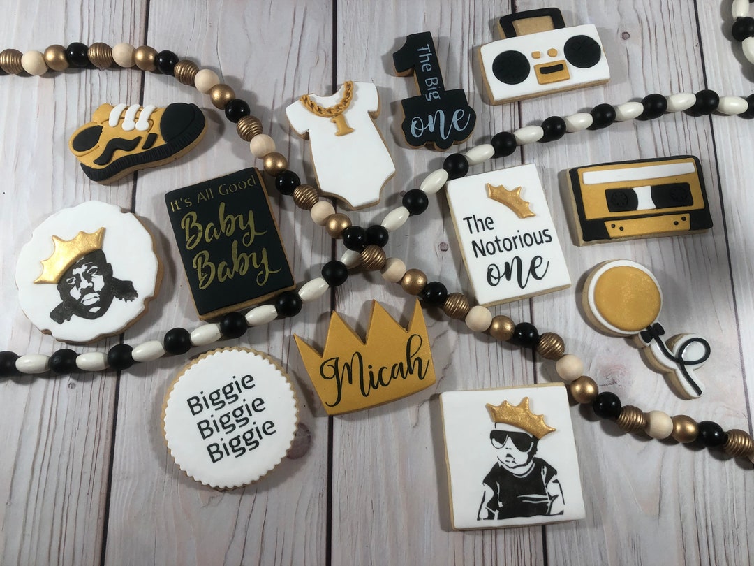 Notorious One First Birthday Cookies, Cookie Favors, Party Favors ...