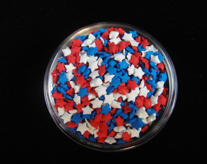 Star Shaped Sprinkles Patriotic Star Sprinkles 4th of July - Etsy