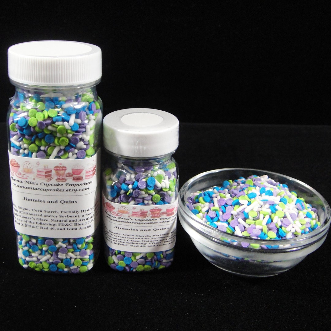 Confetti and Jimmie Sprinkles, Earth Blend, Cupcake Sprinkles, Blue ...