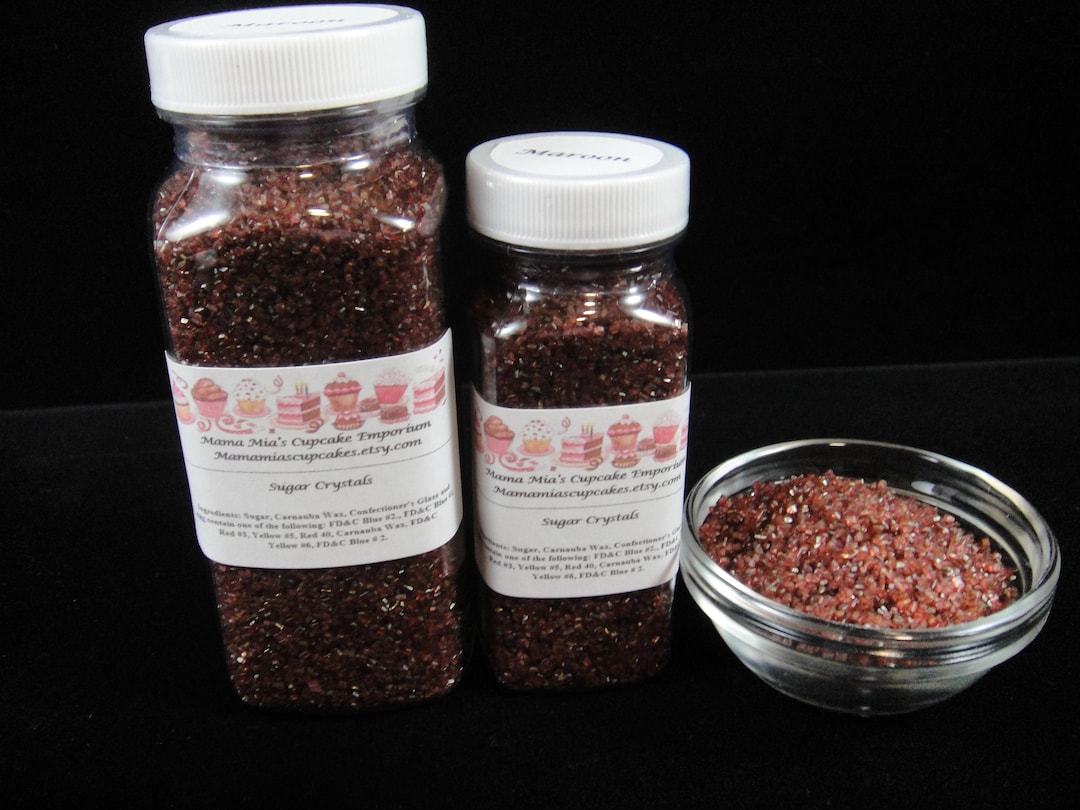 Maroon Course Sanding Sugar, Cake Pops Sprinkles, Cupcake Sprinkles ...