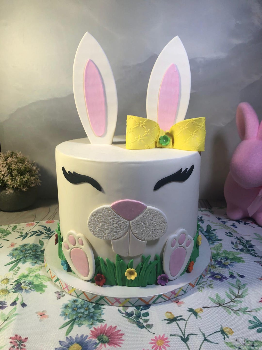 Bunny Cake Toppers and Decoration Kit, Bunny Cake, Cake Decoration Kit ...