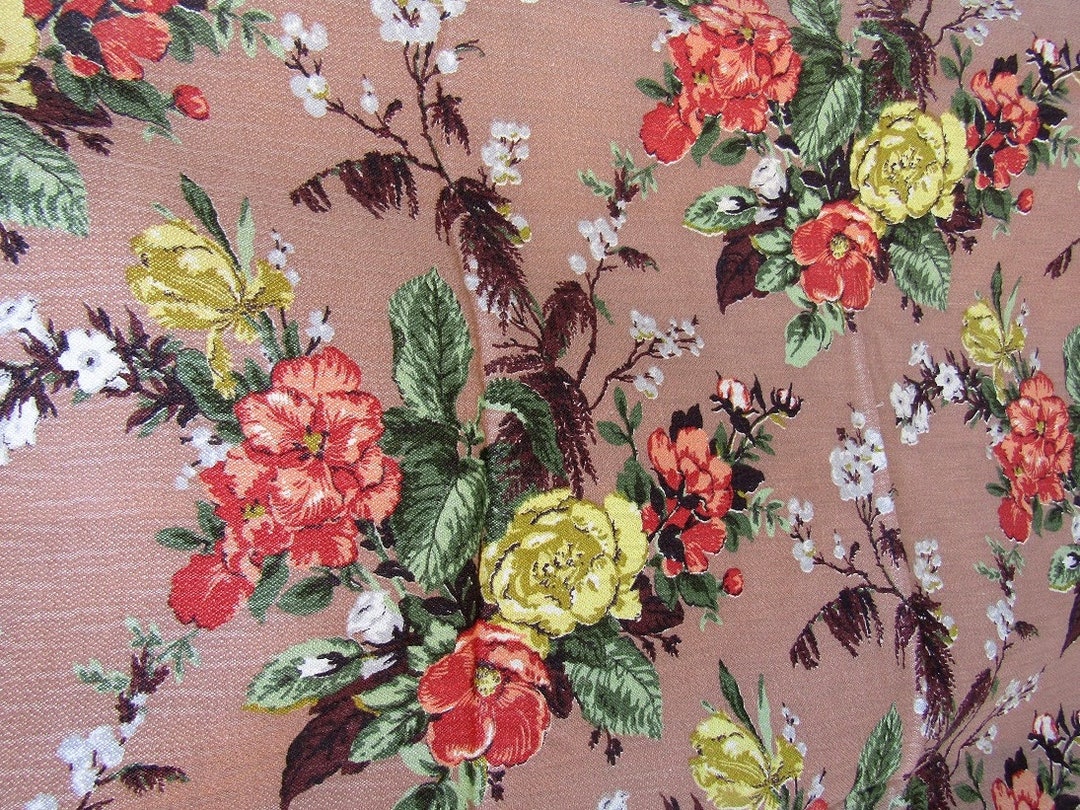 Authentic Barkcloth, 40s 50s Bark Cloth, Curtain Panel, Drapery Panel ...