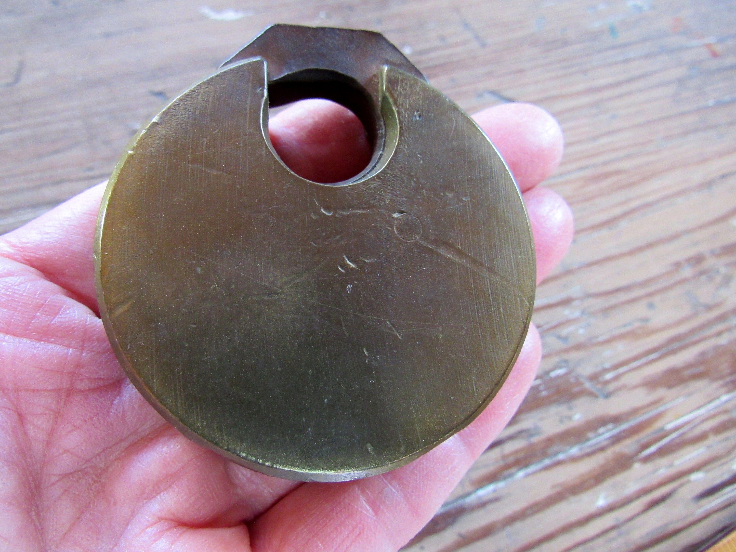 Antique Empire 6 Lever Pancake Padlock, Vintage Lock, No Key - Etsy
