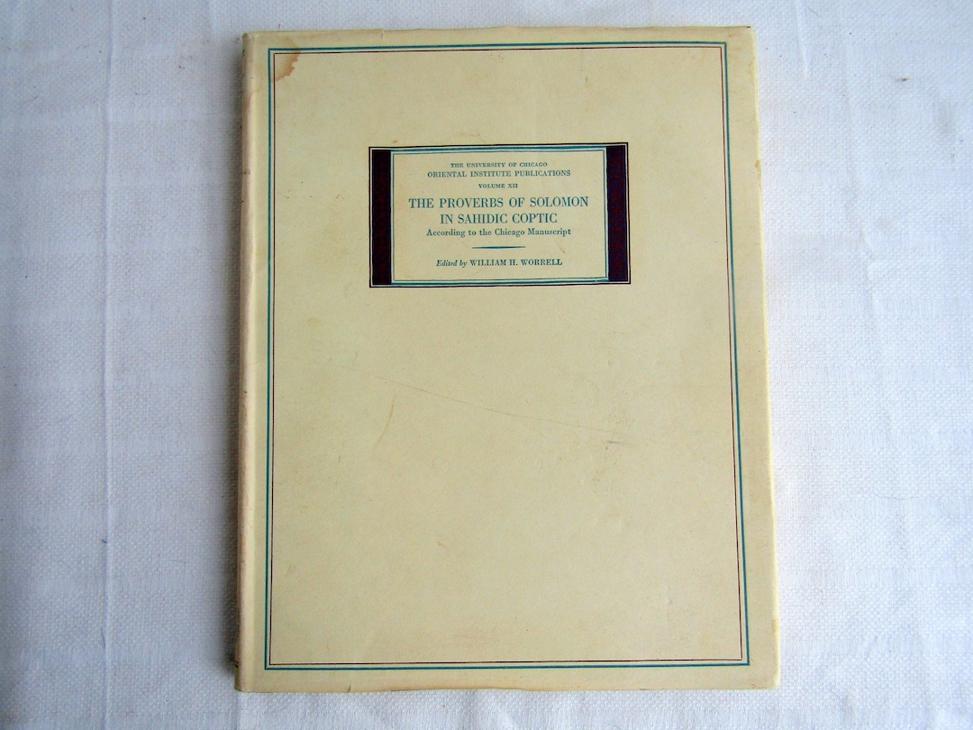 Proverbs of Solomon, Sahidic Coptic, 6th Century, Old Testament ...
