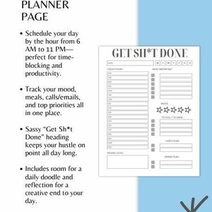 Weekly Digital Planner Printable | Bright & Bold Organizer Bundle ...