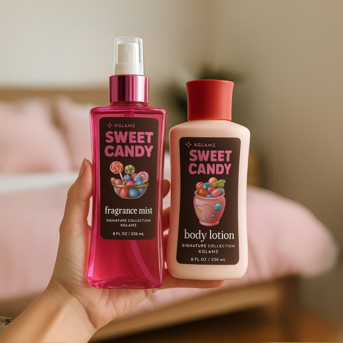Sweet Candy Body Care Set: Fragrance Mist & Body Lotion - Etsy