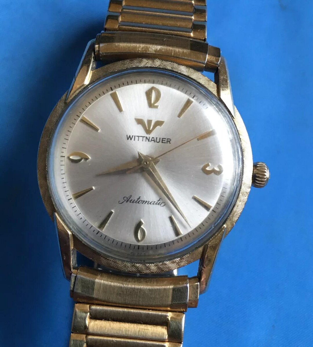 Wittnauer Swiss Men's Automatic Watch 17 Jewel 10k RGP ALL PROOF 1100 ...