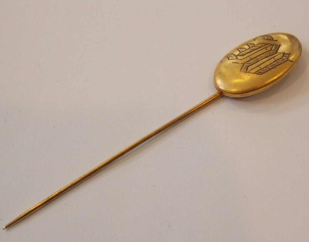 Antique 10k Solid Yellow Gold Stick Pin Jewelry - Etsy