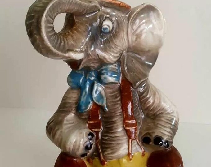 12" Elephant Porcelain Liquor Decanter CHIANTI BARDI UBALDO Product of ...